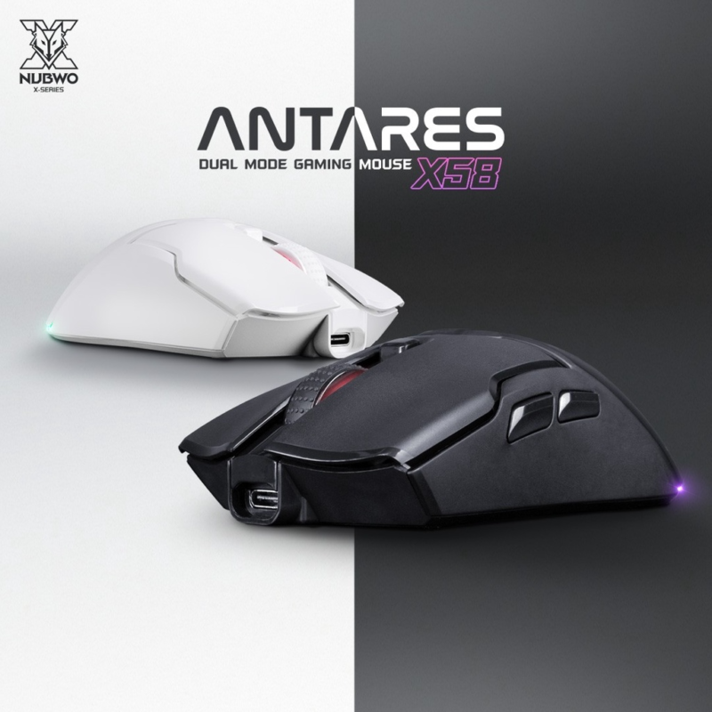 NUBWO X58 ANTARES Wireless Dual Mode RGB Gaming Mouse – Gaming Gears Thailand
